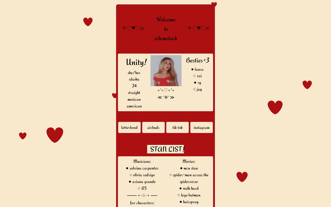 unity's NEW NEW carrd